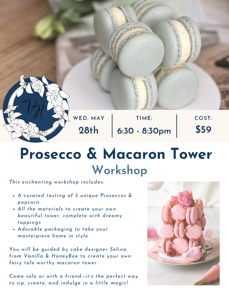 Prosecco & Macaron Tower Workshop - Go! Abbotsford